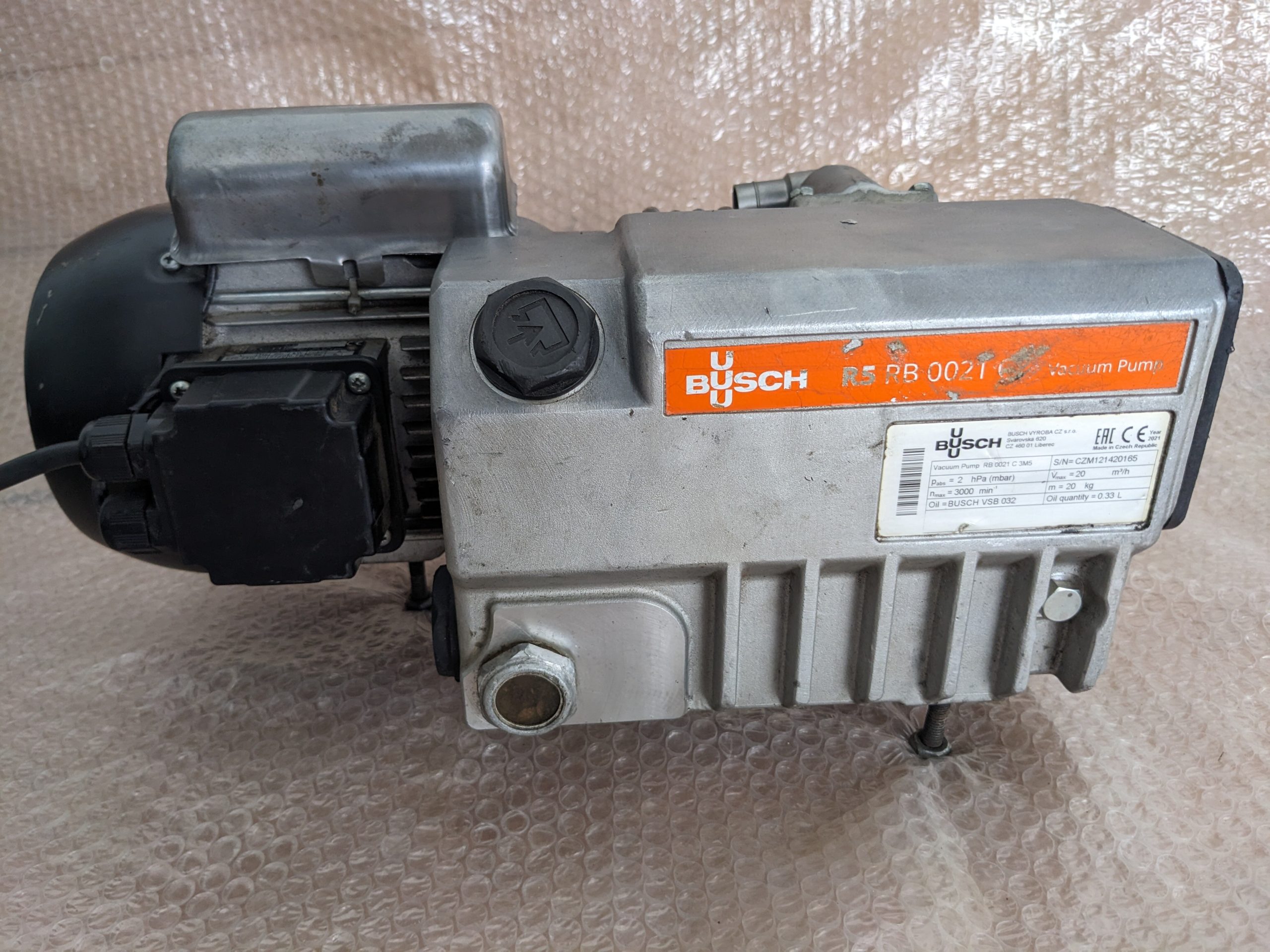 Busch R5 RB 0021 Vacuum Pump - High Efficiency & Low Maintenance Ideal ...