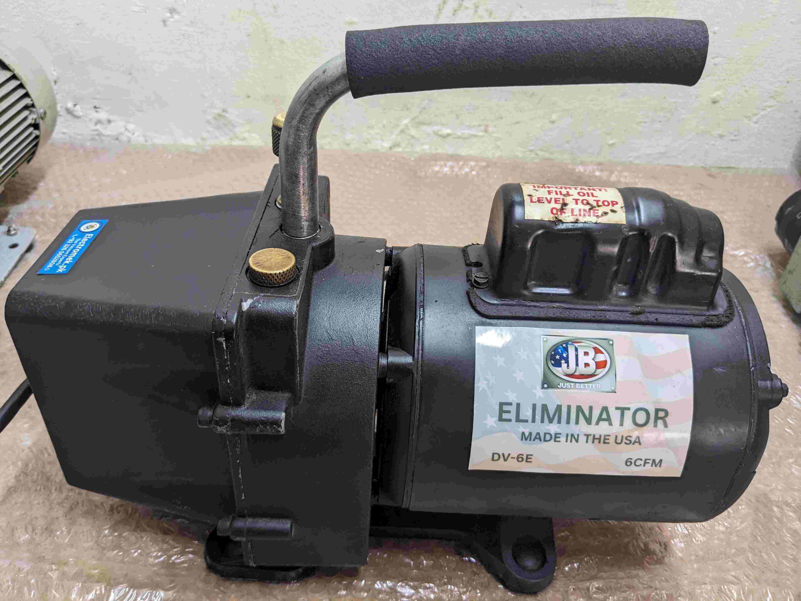 JB Industries DV-6E Eliminator 6 CFM Vacuum Pump Reliable Performance ...